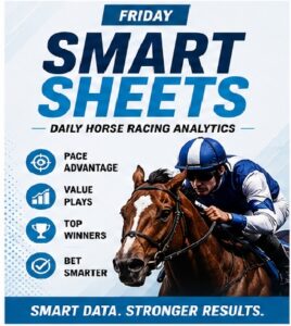 Smart Sheets - Horse Racing Data - Friday, June 5, 2026 - Horse Racing ...